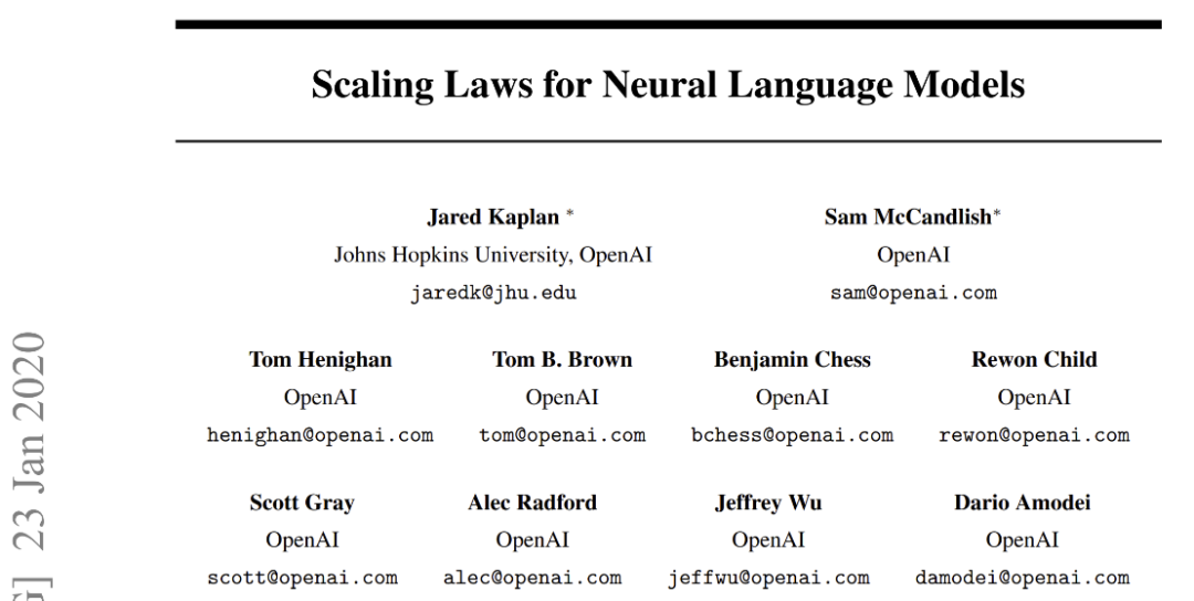 Scaling Law Scaling Law